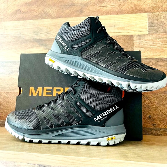 Merrell | Shoes | Brand New Merrell Mens Boots Nova 2 Mid Wp Black ...
